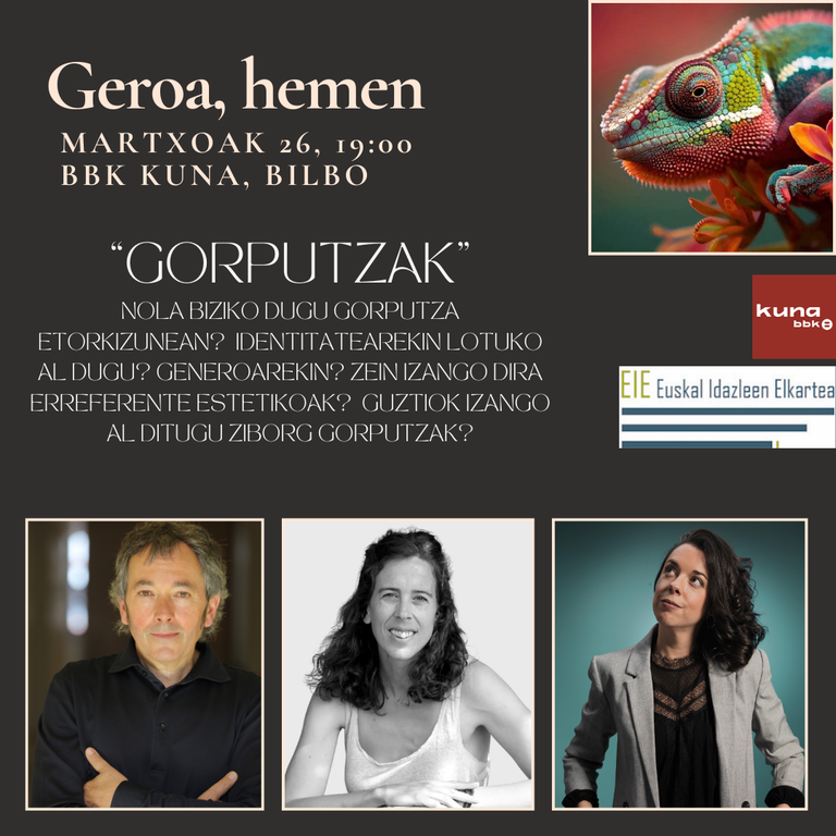 Alaine Agirre, Patxi Zubizarreta eta Irati Goikoetxea gorputzen ...